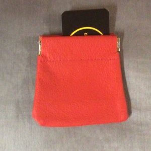 Hadhabarr | Bags | Red Leather Squeeze Coin Pouch | Poshmark